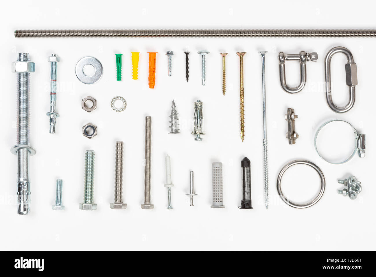 Set of screws and caps hi-res stock photography and images - Alamy