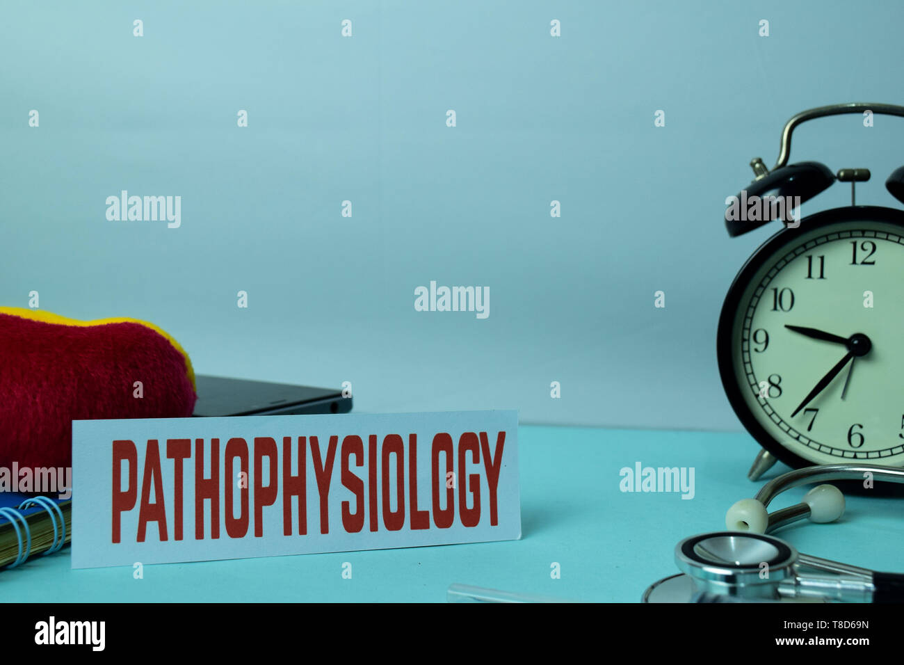 Pathophysiology Planning on Background of Working Table with Office ...
