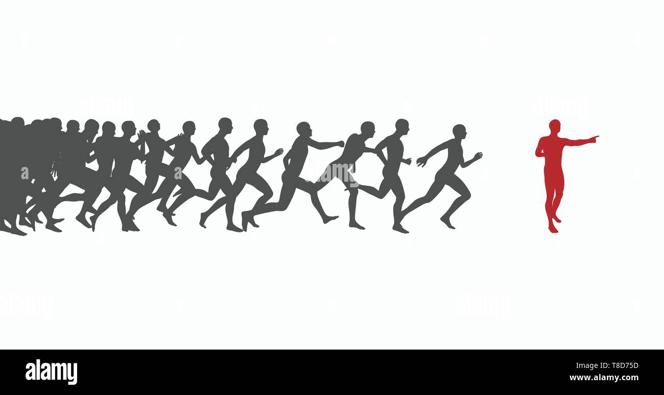 Leader vectors hi-res stock photography and images - Alamy