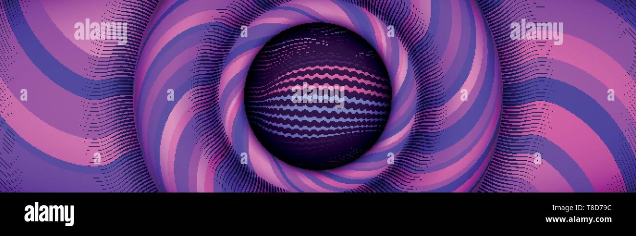 Flex illustration vector background. Curve art and warp pattern ...