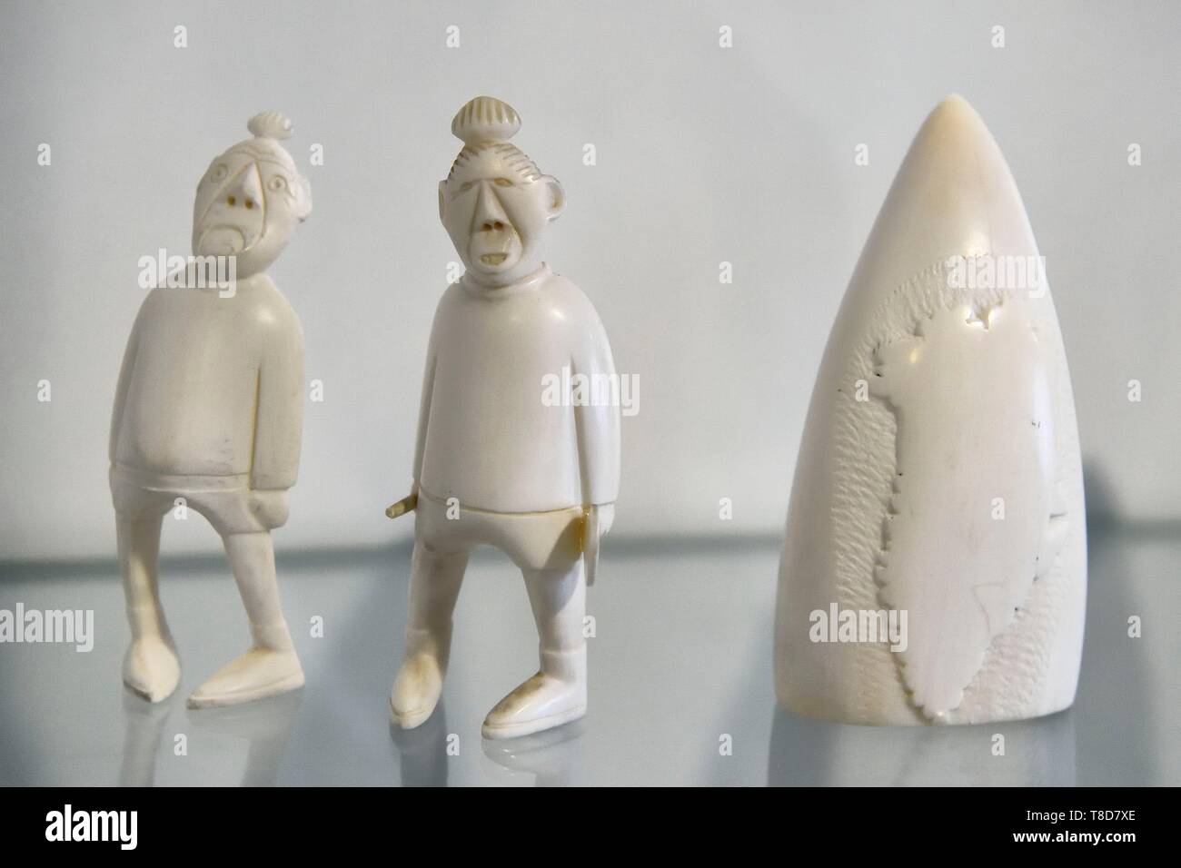 Greenland, west coast, Baffin Bay, Upernavik, the museum, Tupilak ...