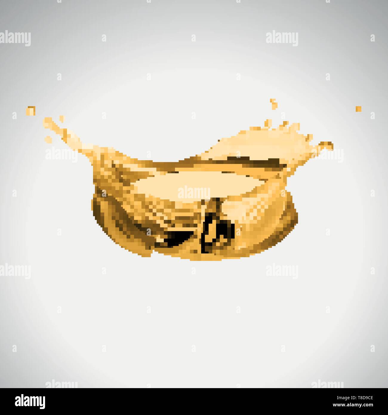 Vector beer splash isolated on light background Stock Vector Image ...