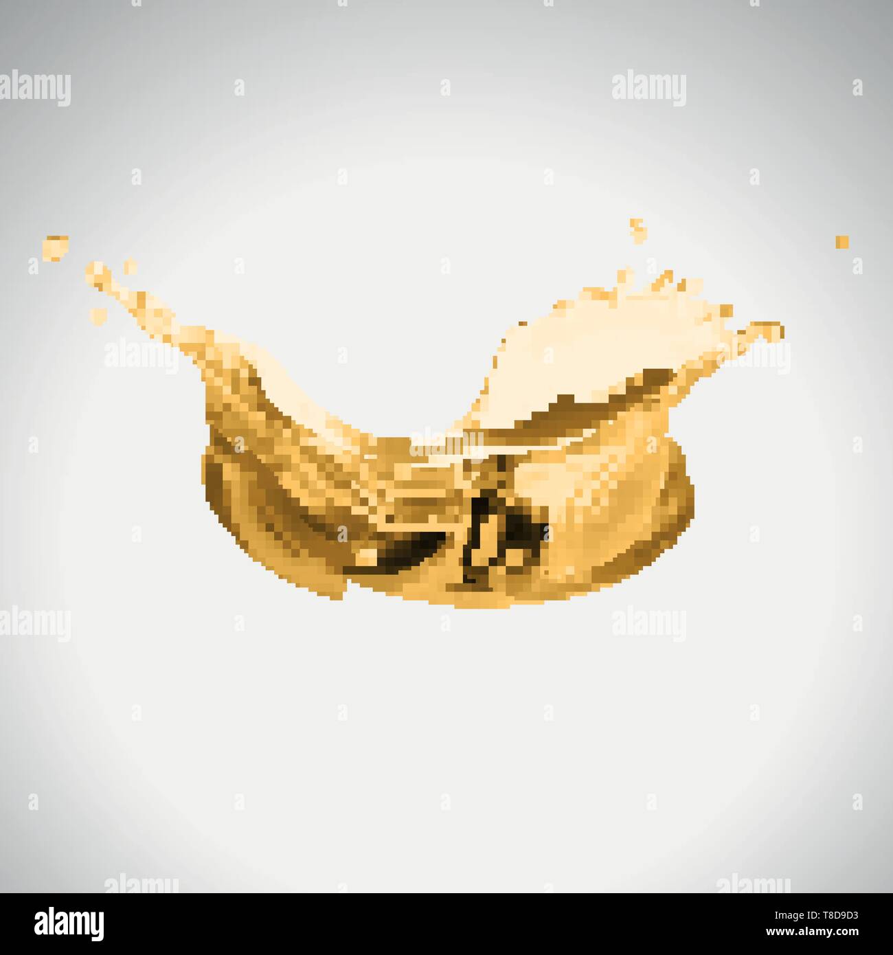 Vector beer splash isolated on light background Stock Vector Image ...