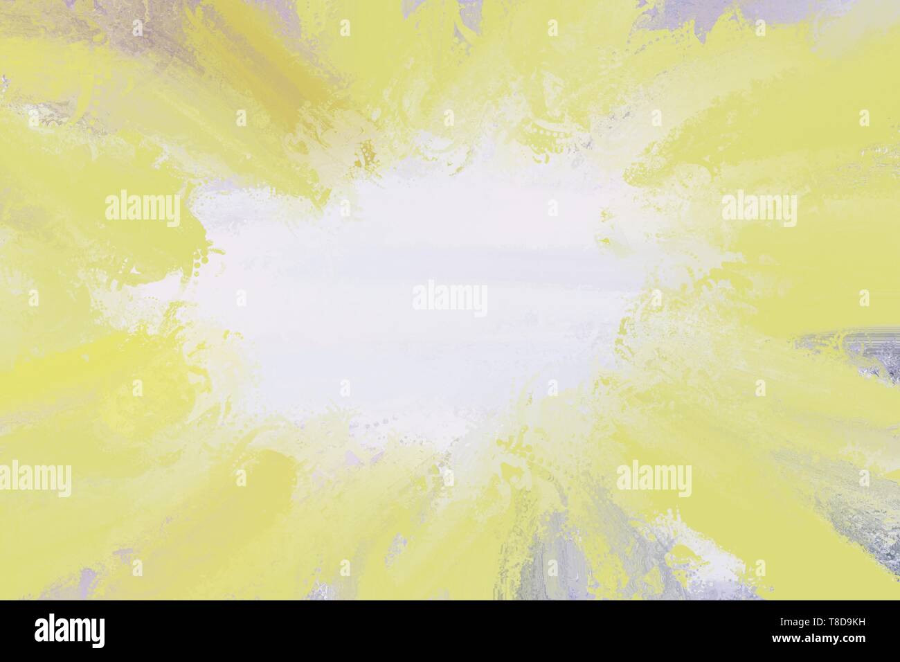 yellow white frame for banner design. splash background Stock Photo - Alamy