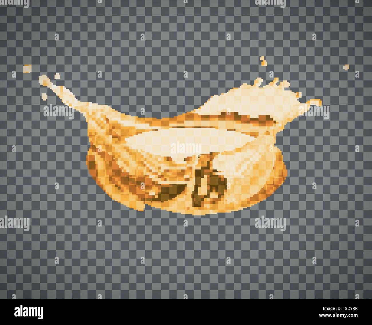 Vector beer splash isolated on light background Stock Vector Image ...