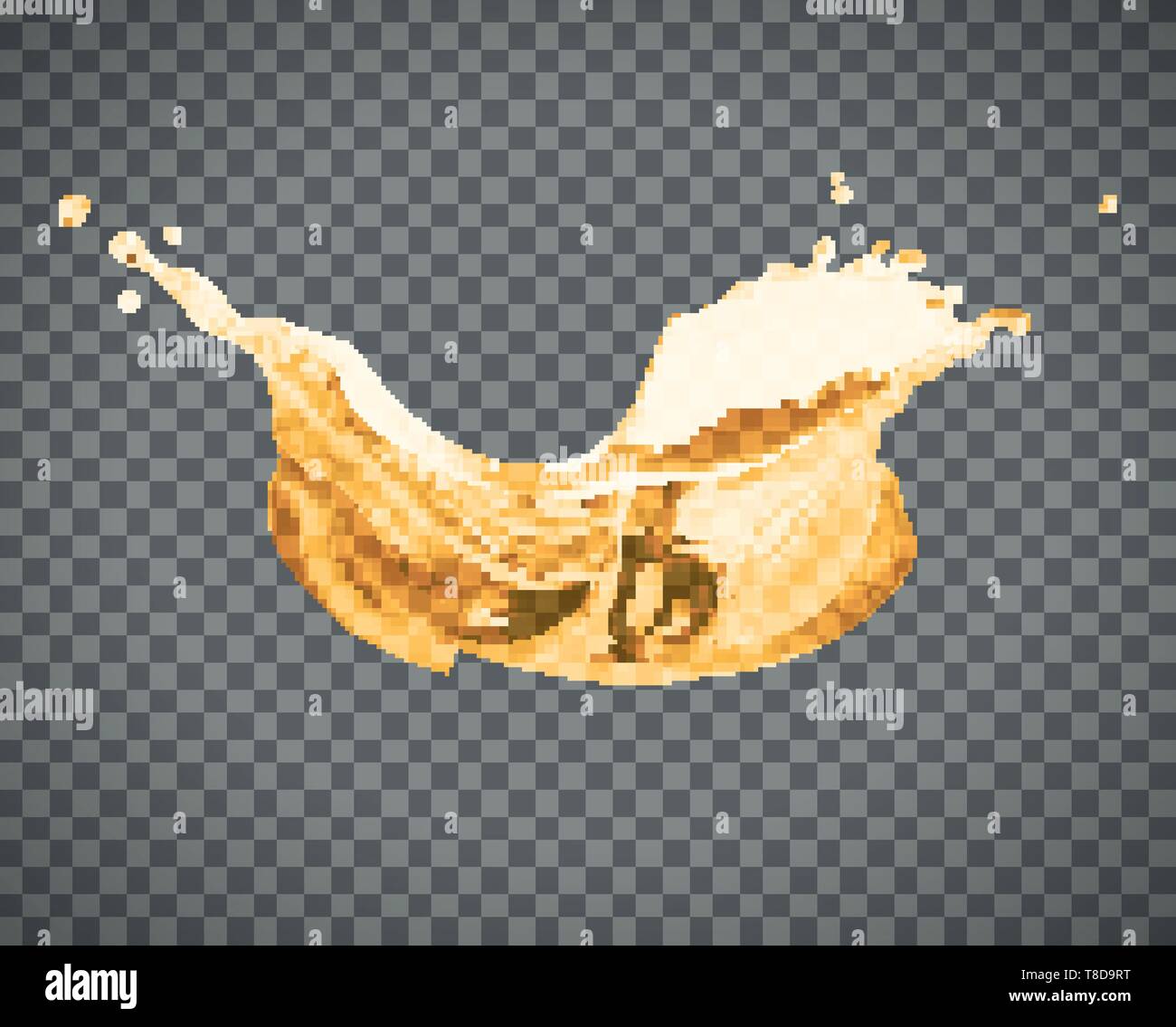 Vector beer splash isolated on light background Stock Vector Image ...