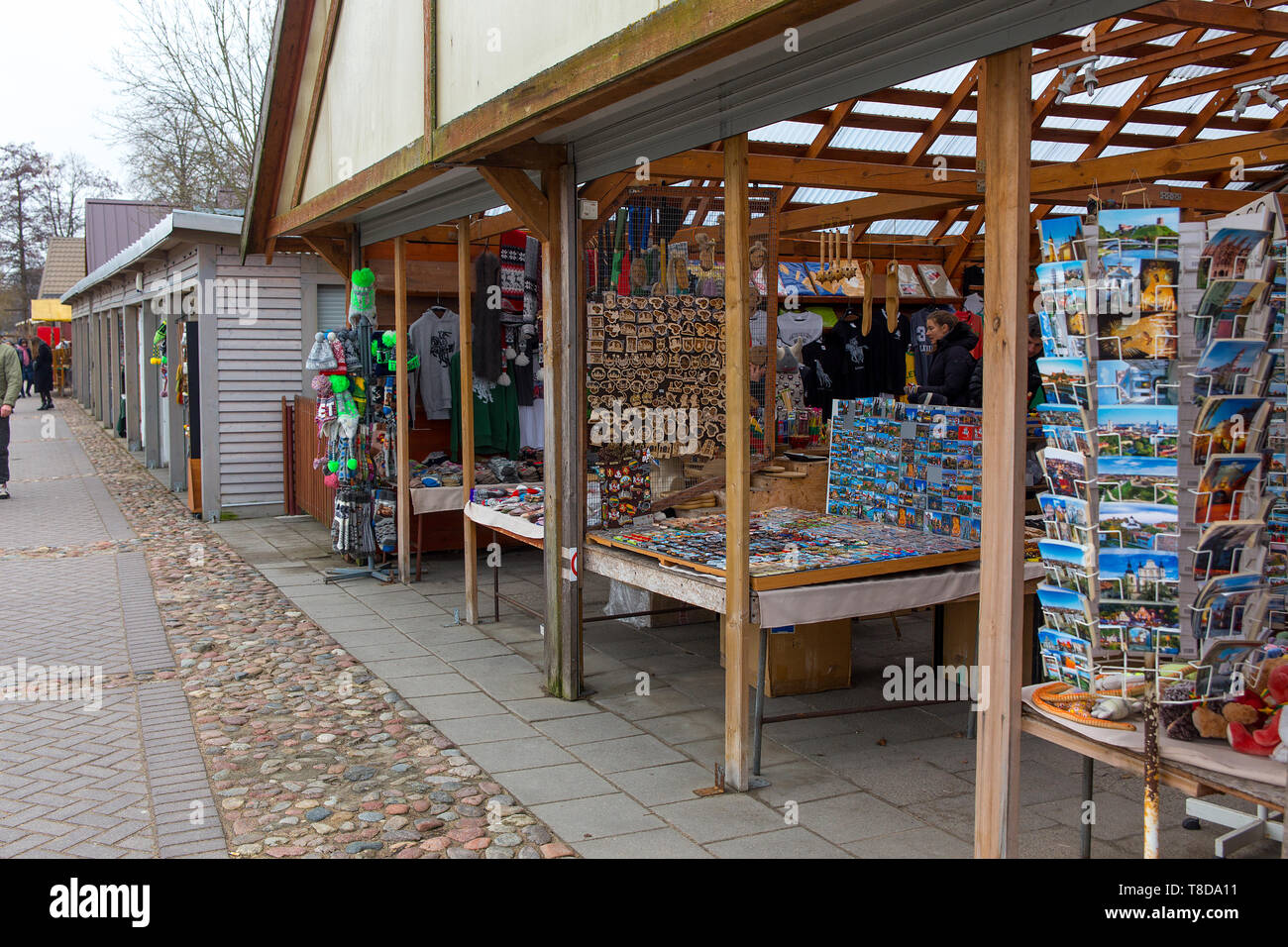 Trakai, Lithuania - Mart 17, 2019: lithuanian souvenirs on street ...