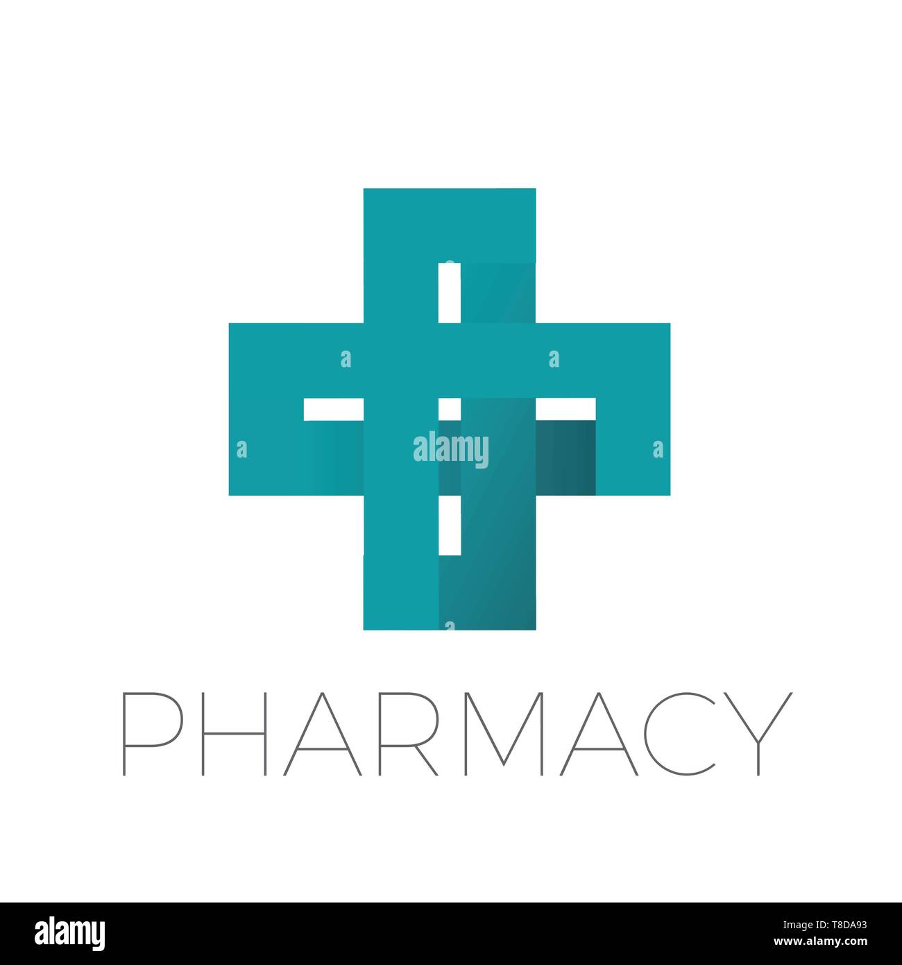 Vector logo pharmacy, blue cross Stock Vector Image & Art - Alamy