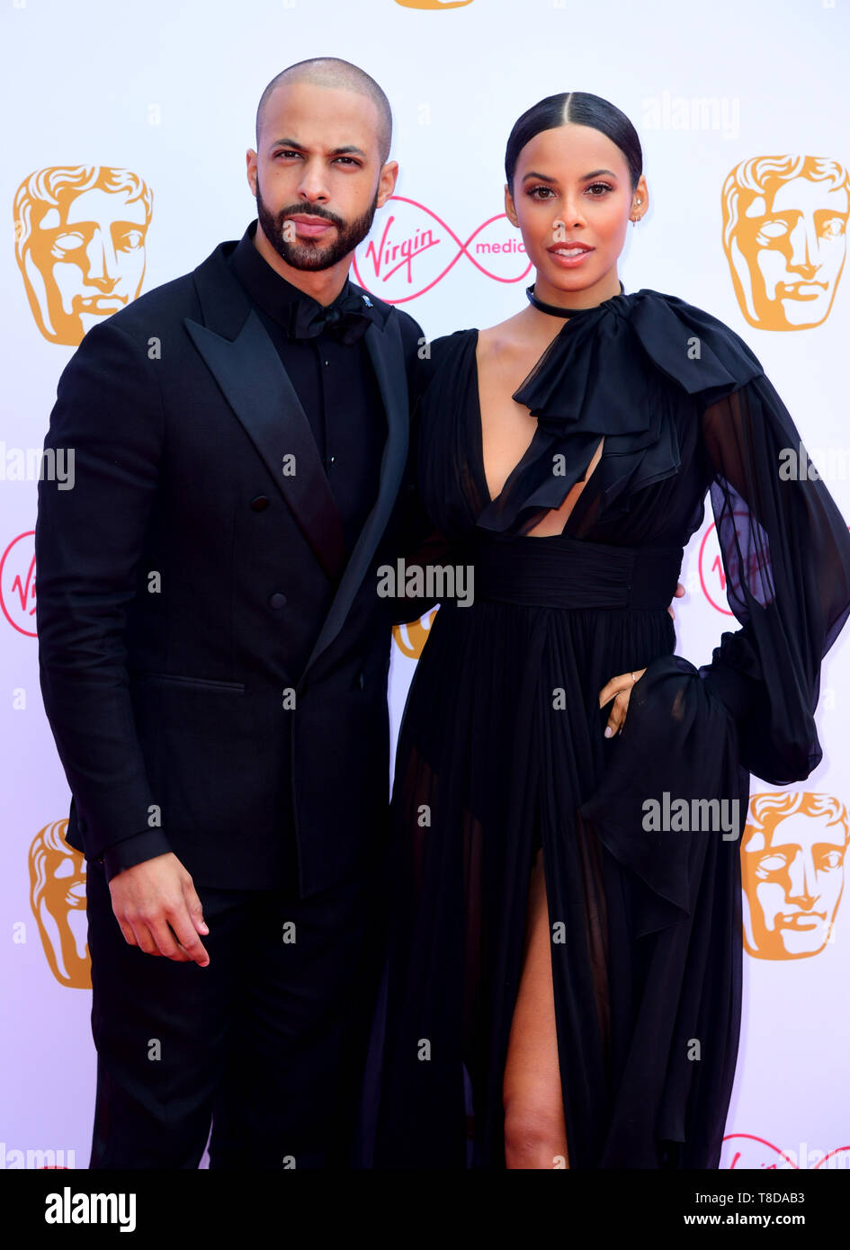 Marvin Humes and Rochelle Humes attending the Virgin Media BAFTA TV ...