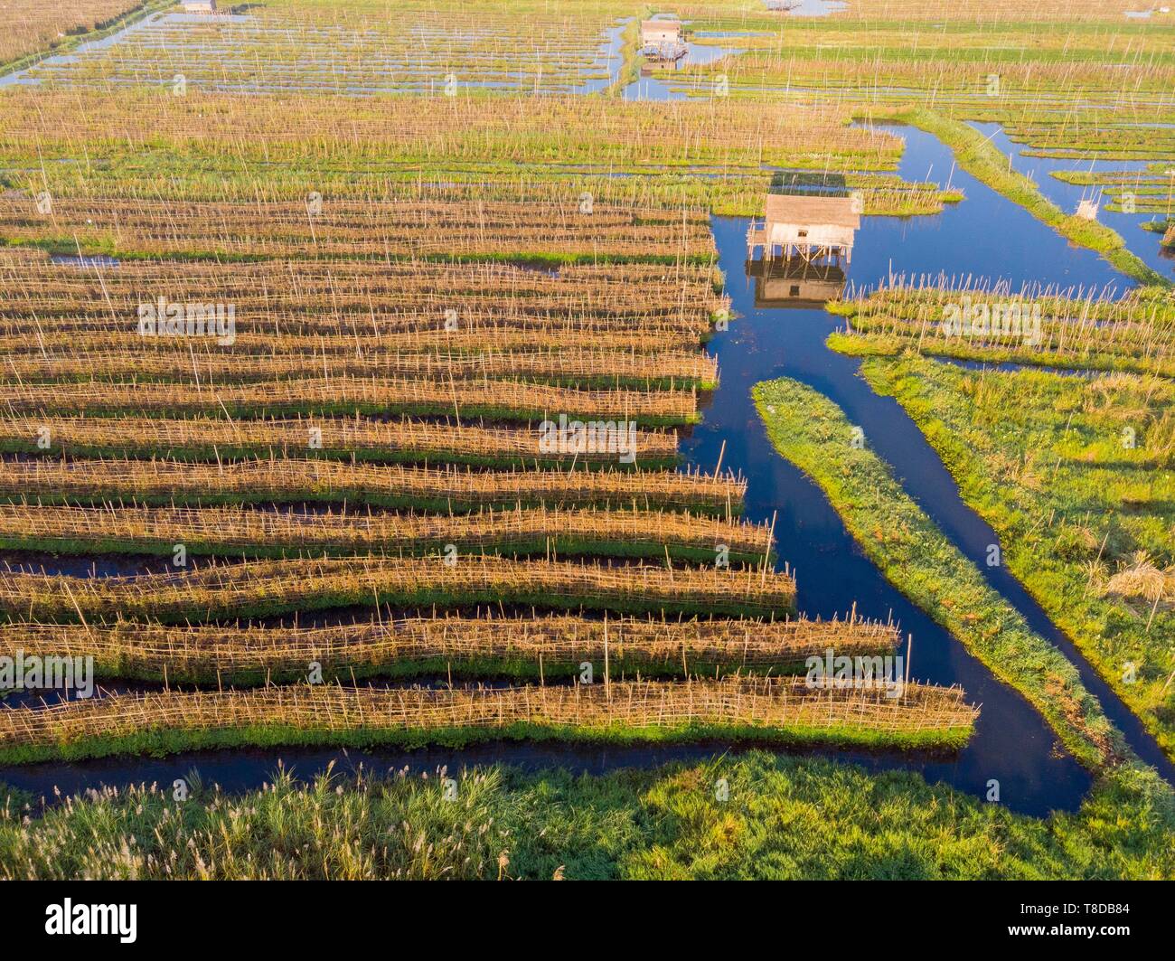 Inle lake myanmar aerial hi-res stock photography and images - Alamy