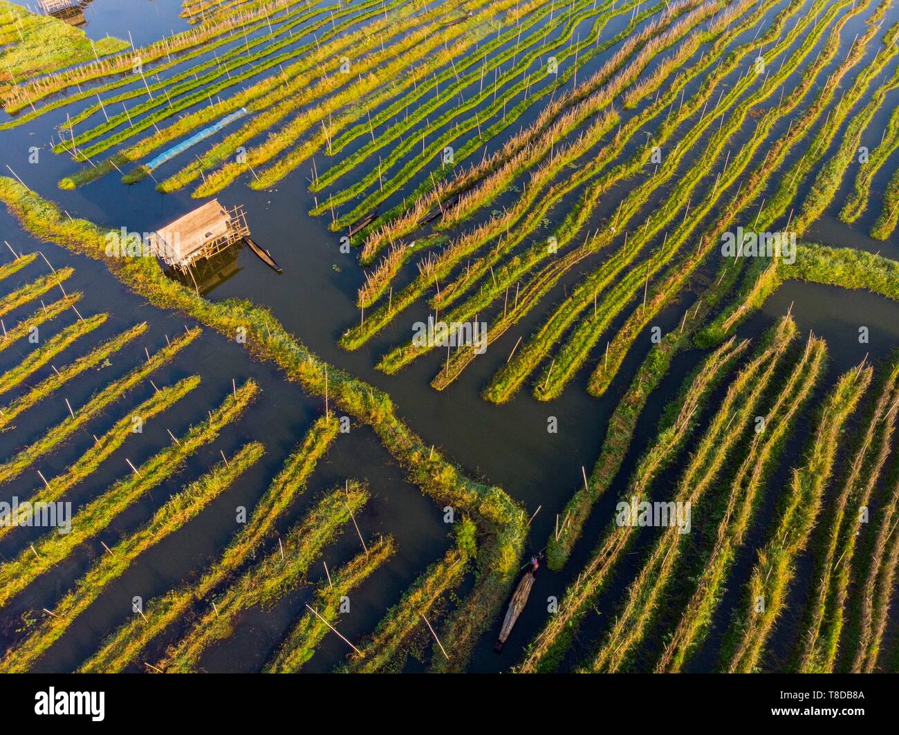 Inle lake myanmar aerial hi-res stock photography and images - Alamy