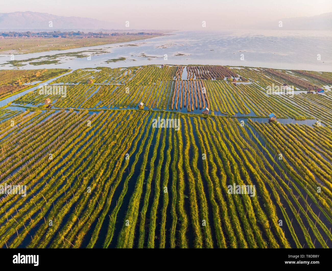 Inle lake myanmar aerial hi-res stock photography and images - Alamy