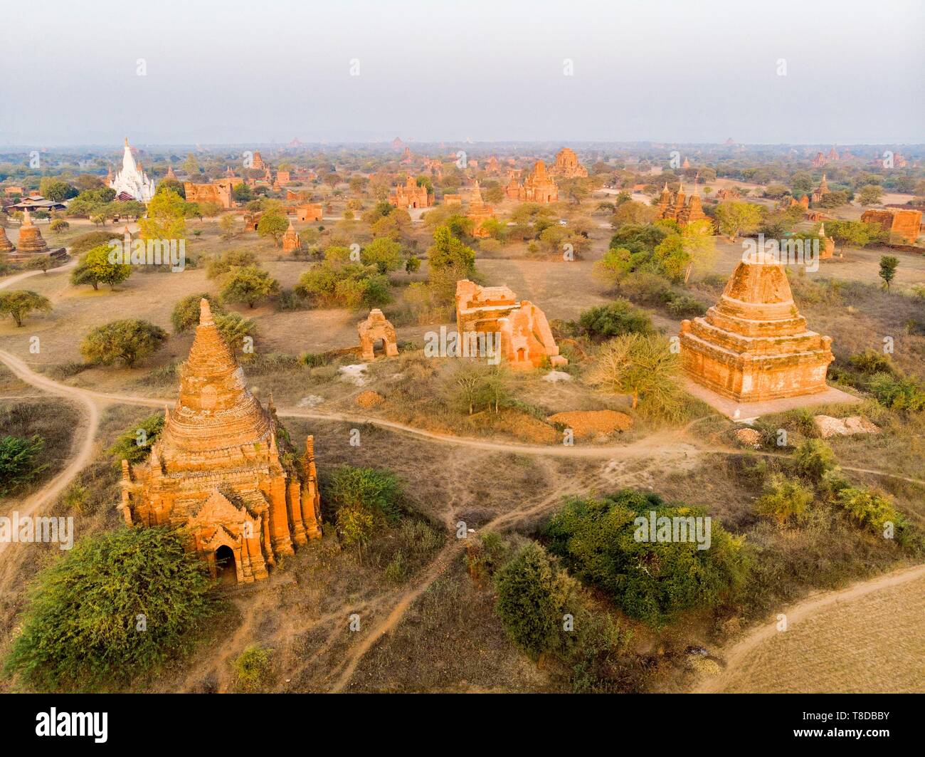 Myanmar (Burma), Mandalay region, Bagan Buddhist archaeological site ...
