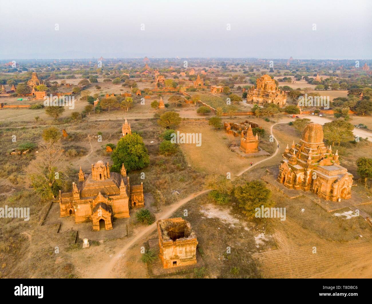 Myanmar (Burma), Mandalay region, Bagan Buddhist archaeological site ...