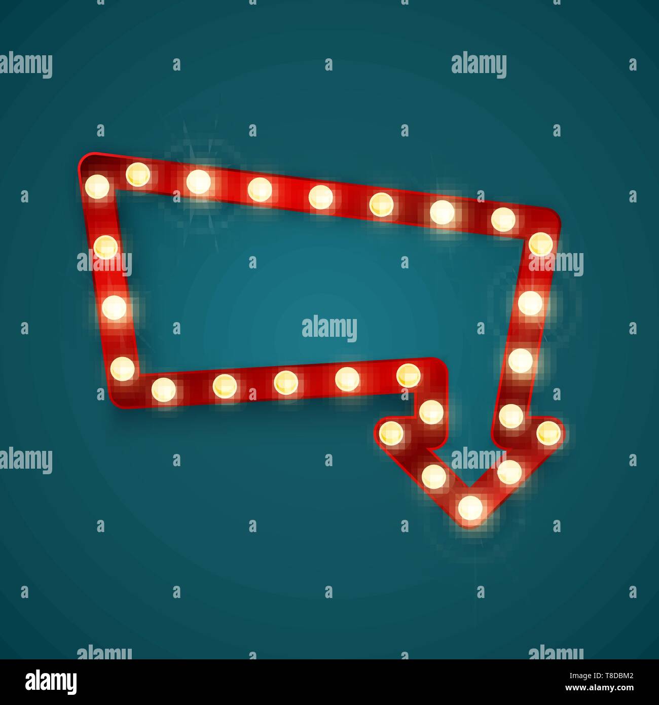 Arrow sign lights hi-res stock photography and images - Alamy