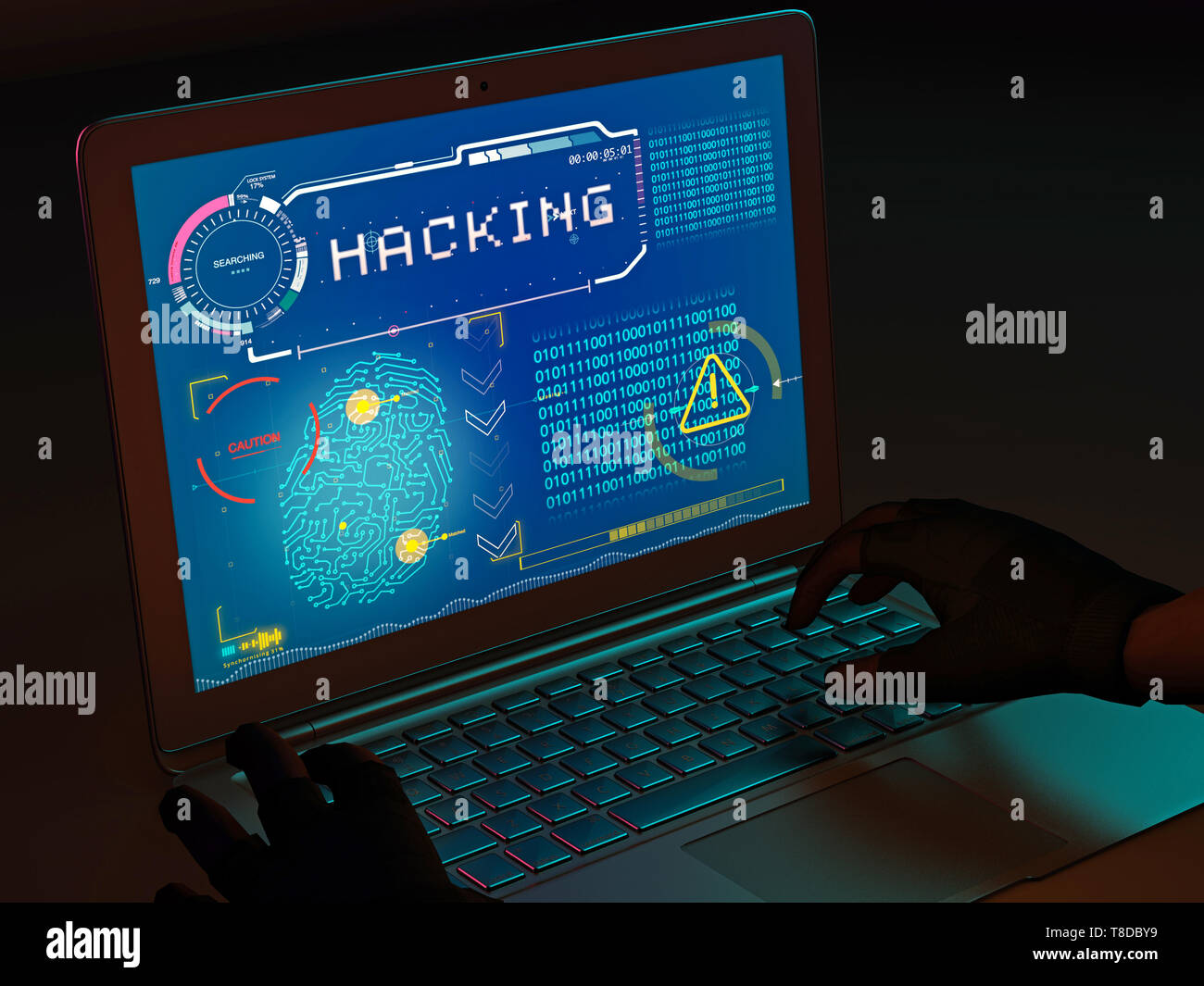 Hacker hacking software hi-res stock photography and images - Alamy