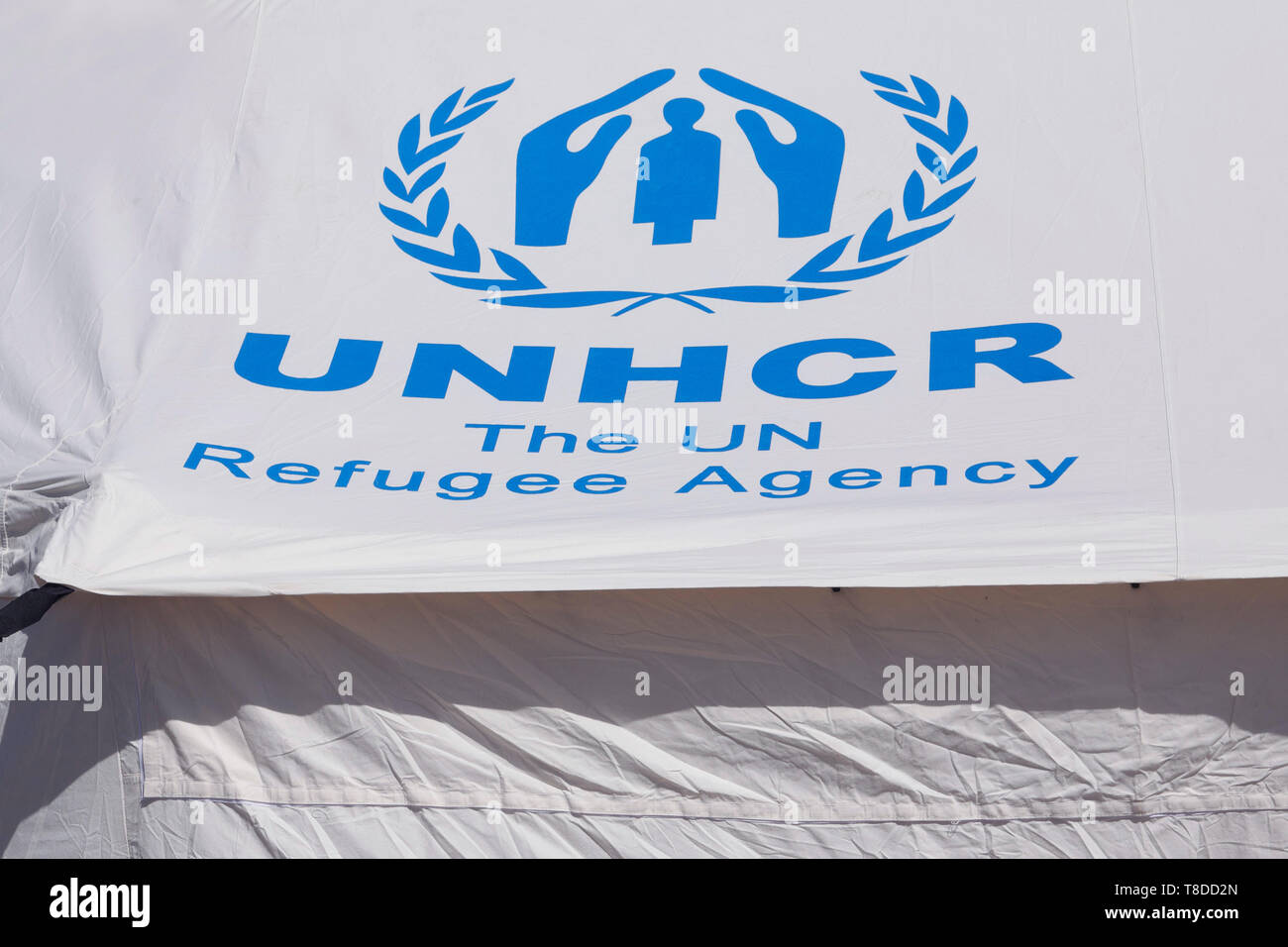 Unhcr un refugee agency logo hi-res stock photography and images - Alamy