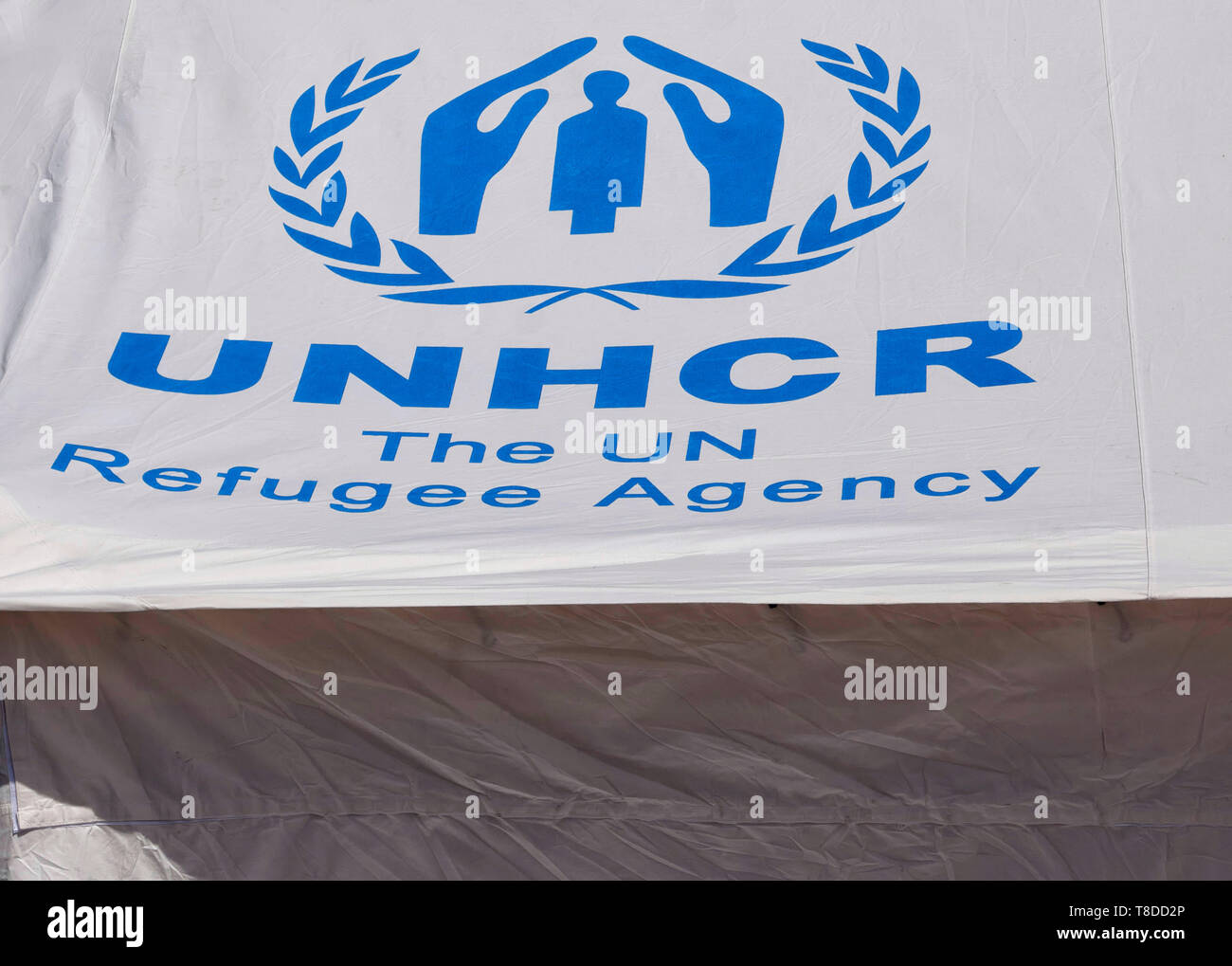 Unhcr un refugee agency logo hi-res stock photography and images - Alamy