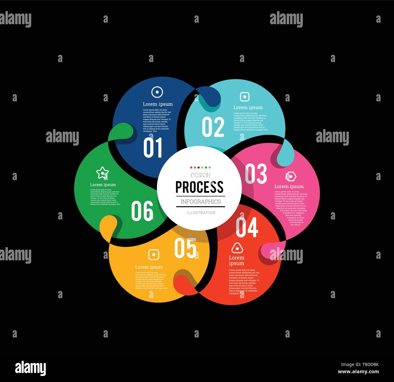 Circular elements infographic vector vectors hi-res stock photography ...