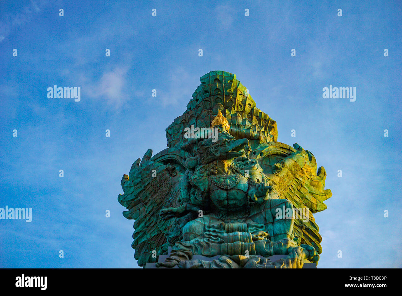 Picture of Garuda statue as Bali landmark with blue sky as a background ...
