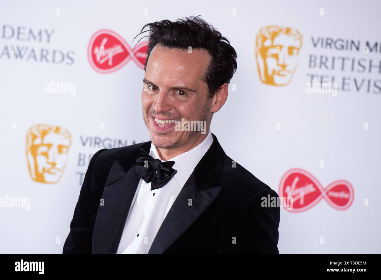 Andrew Scott in the press room at the Virgin Media BAFTA TV awards ...