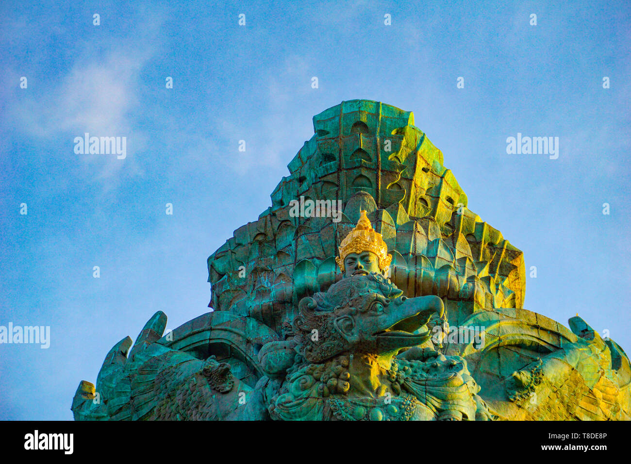 Picture of Garuda statue as Bali landmark with blue sky as a background ...
