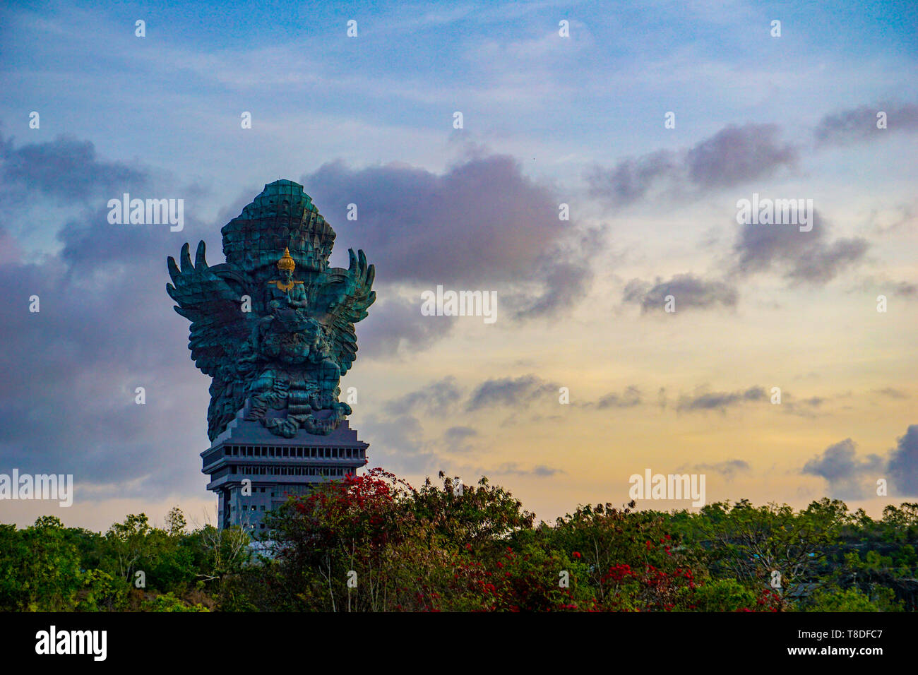 Picture of Garuda statue as Bali landmark with blue sky as a background ...