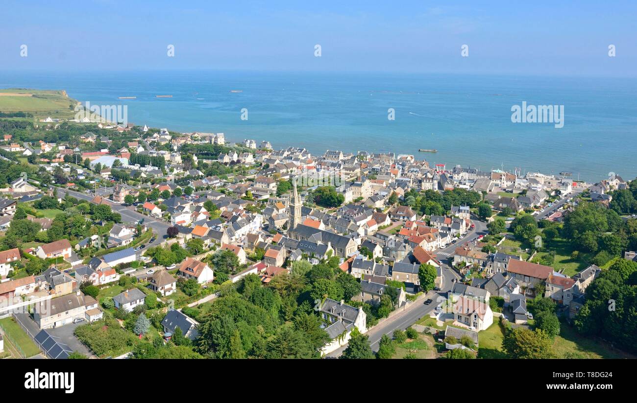 Arromanches les bains aerial hi-res stock photography and images - Alamy