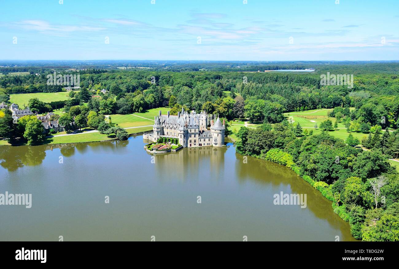 France, Loire Atlantique, Missillac, Briere natural regional park, the ...