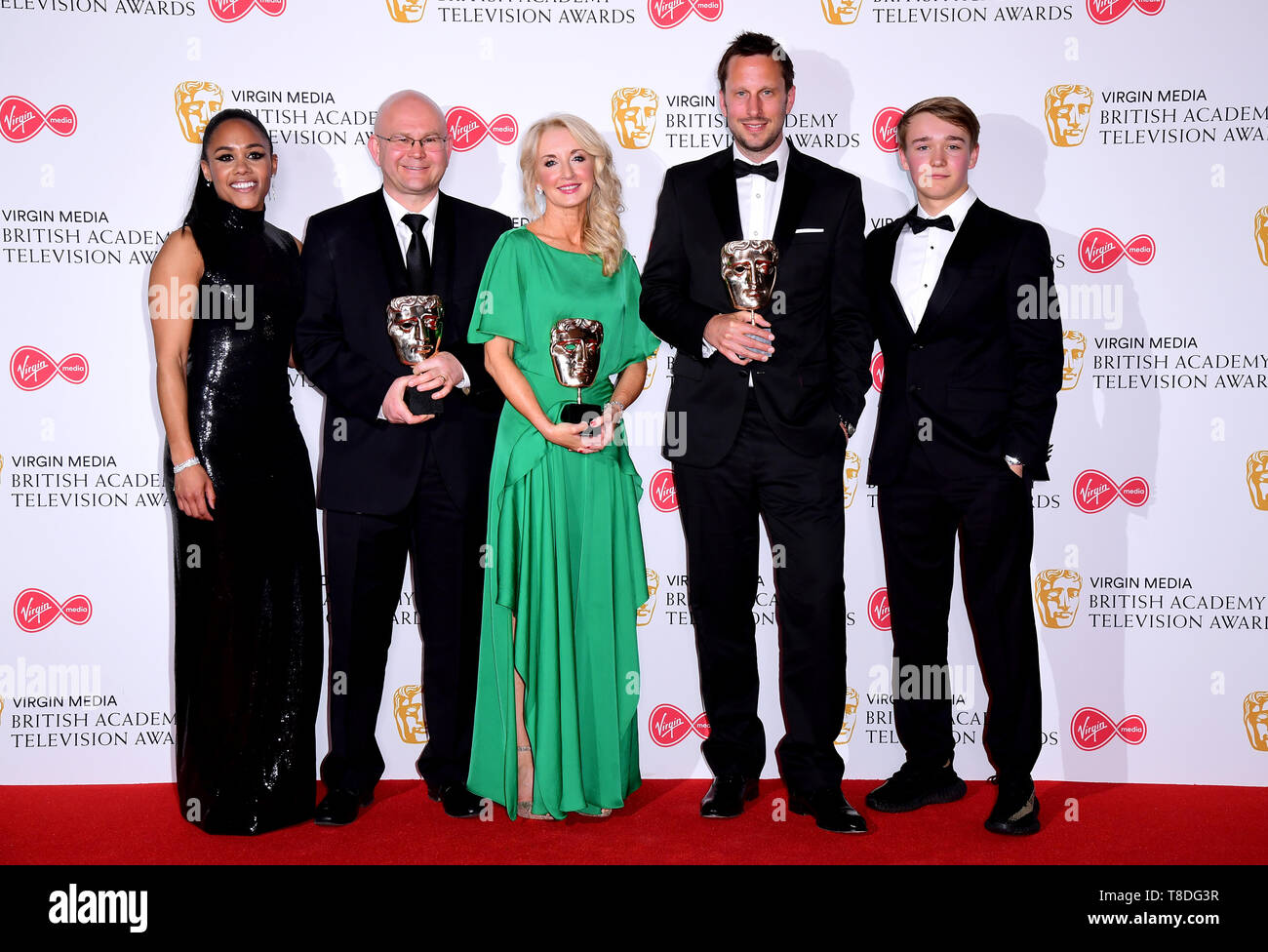 Phil Bigwood, Debbie Dubois and Steve Rudge in the press room after ...