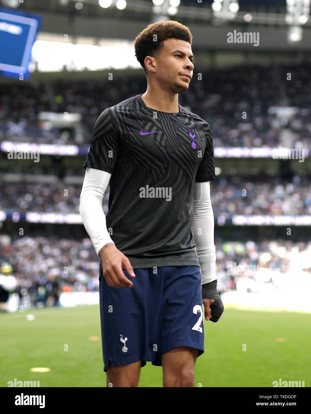 Tottenham Hotspur's Dele Alli warming up before the game during the ...