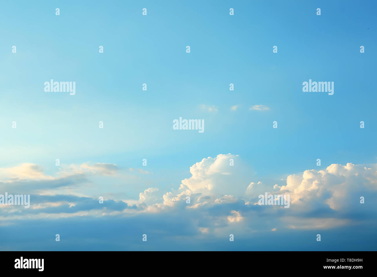 Beautiful view of blue sky with clouds Stock Photo - Alamy