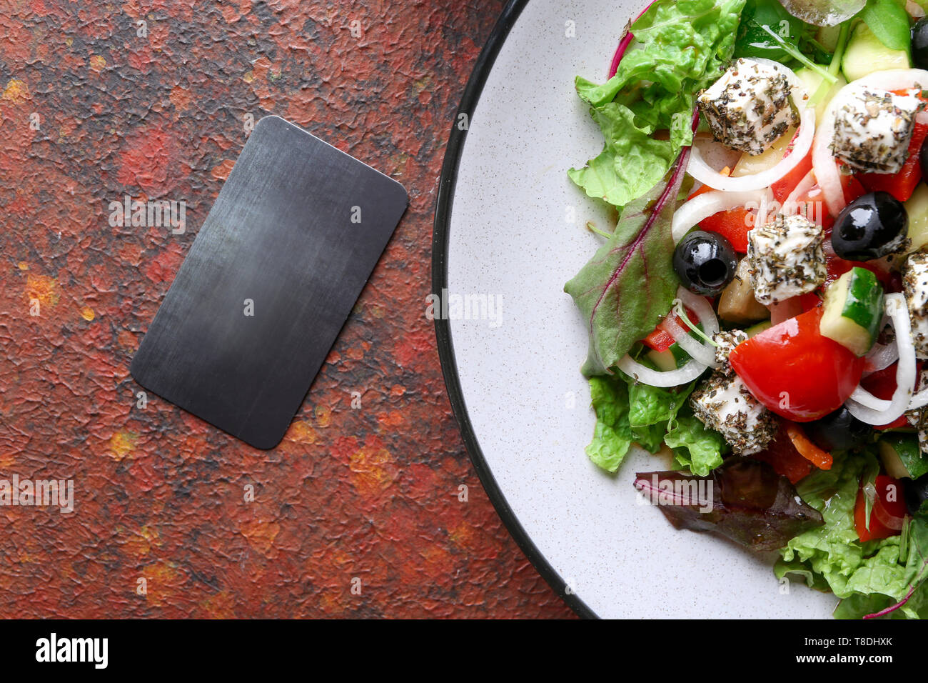 Vegetable salad recipe blank hi-res stock photography and images - Alamy
