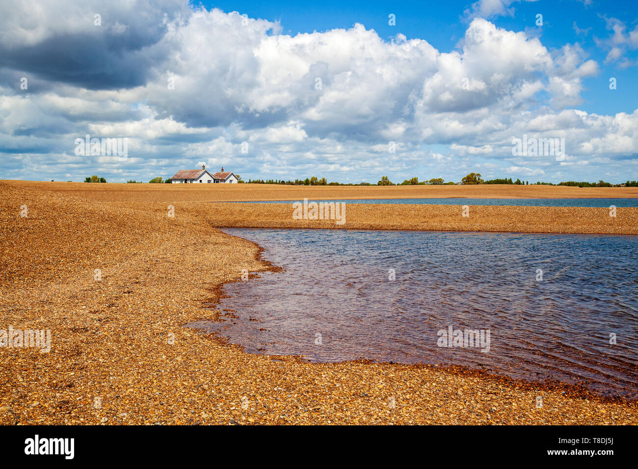 shingle street on the suffolk coast uk Stock Photo - Alamy