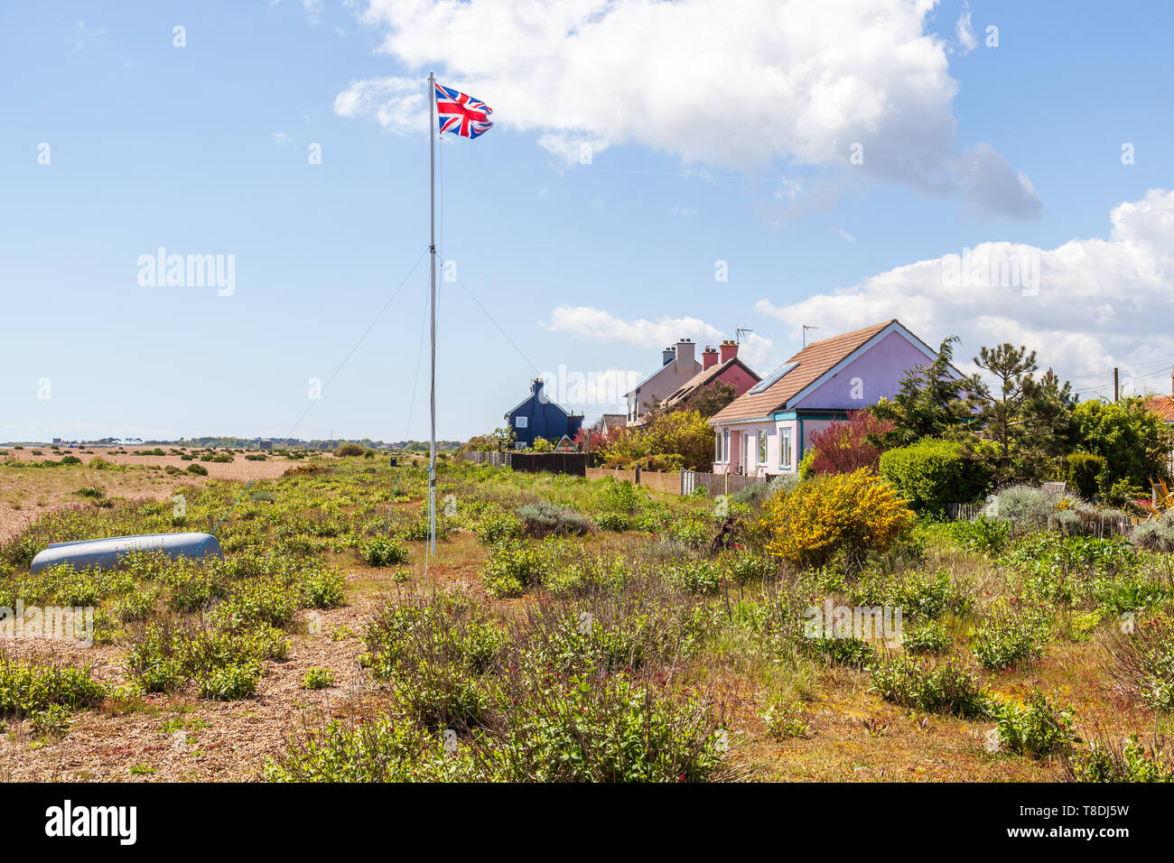 shingle street on the suffolk coast uk Stock Photo - Alamy