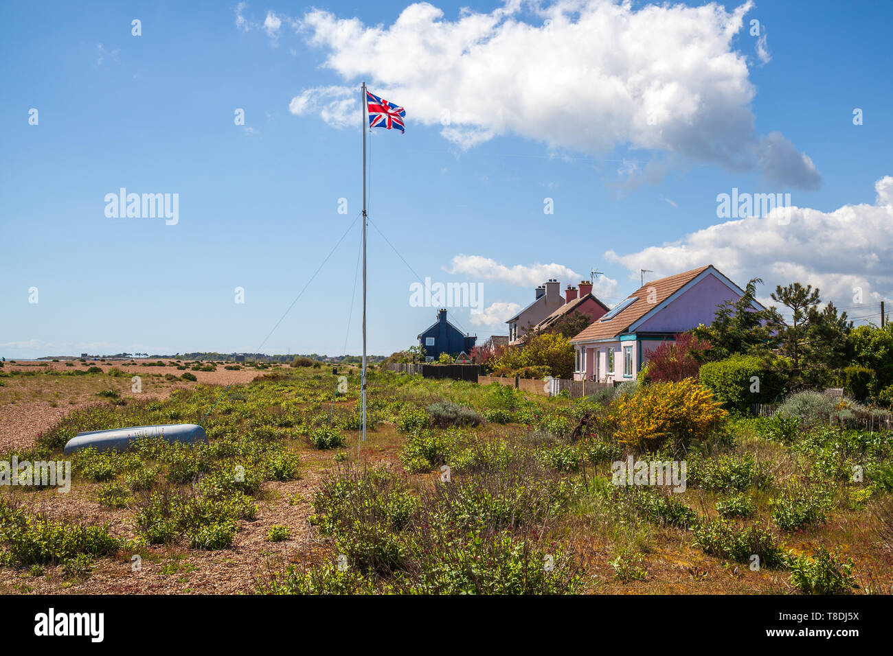 shingle street on the suffolk coast uk Stock Photo - Alamy
