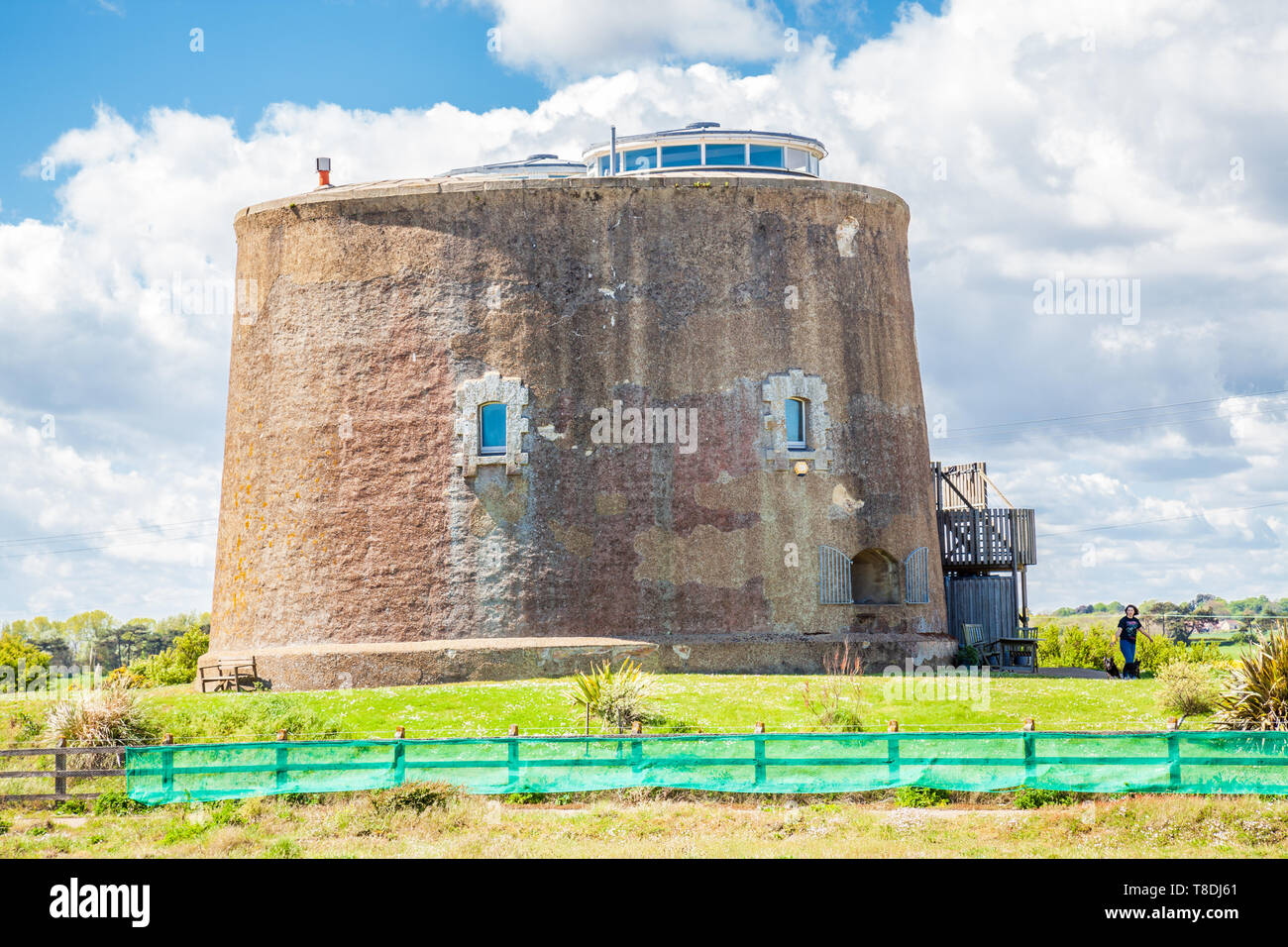 martello tower on the suffolk coast shingle street Stock Photo - Alamy