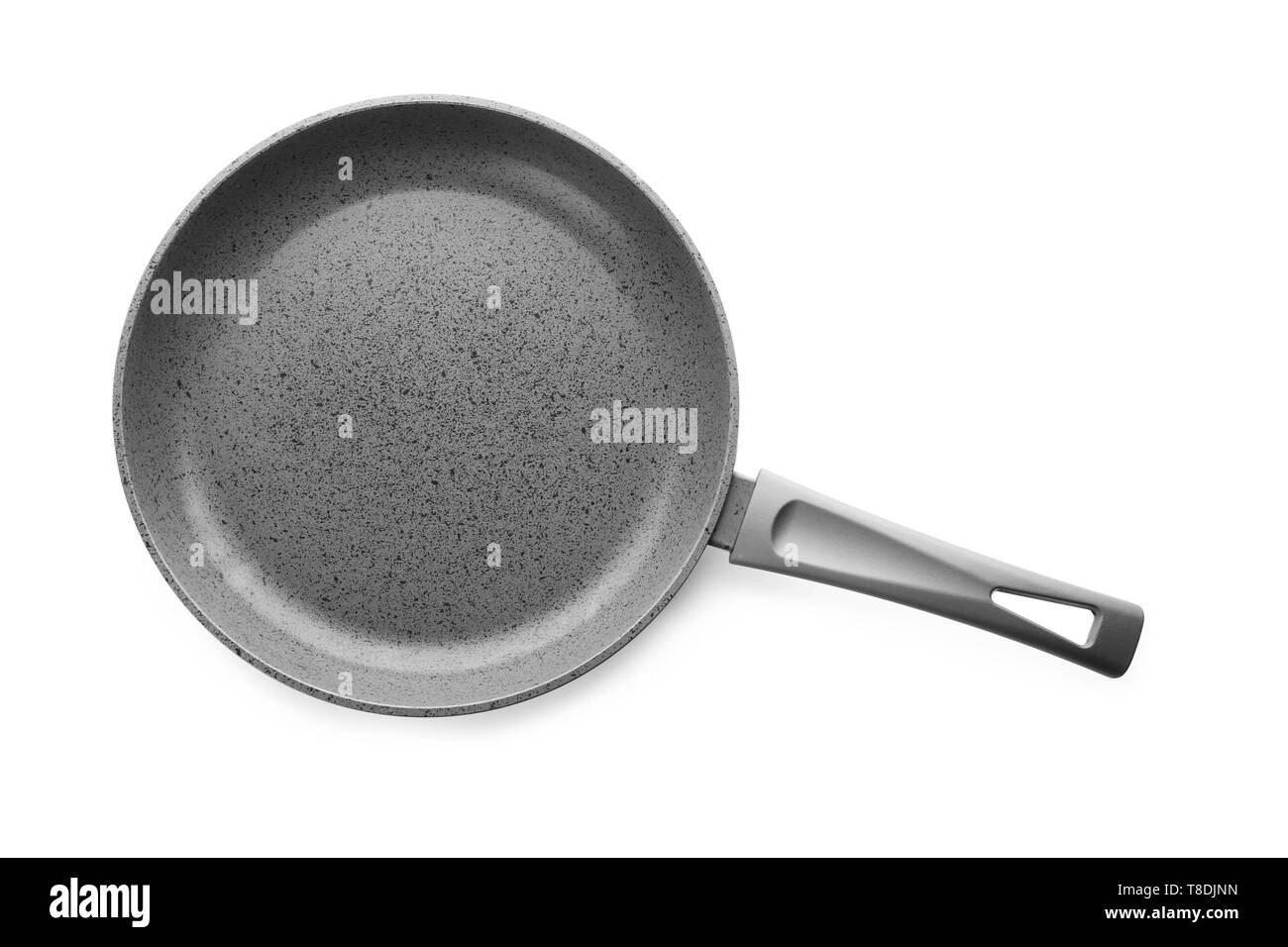 Frying pan on white background Stock Photo - Alamy
