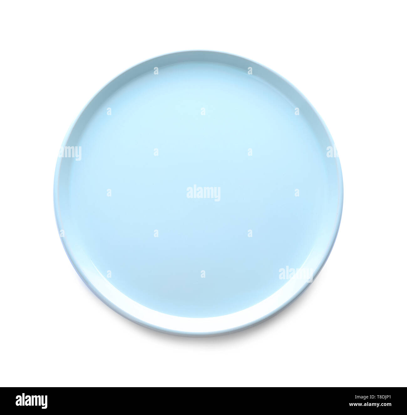 Clean plate on white background Stock Photo - Alamy