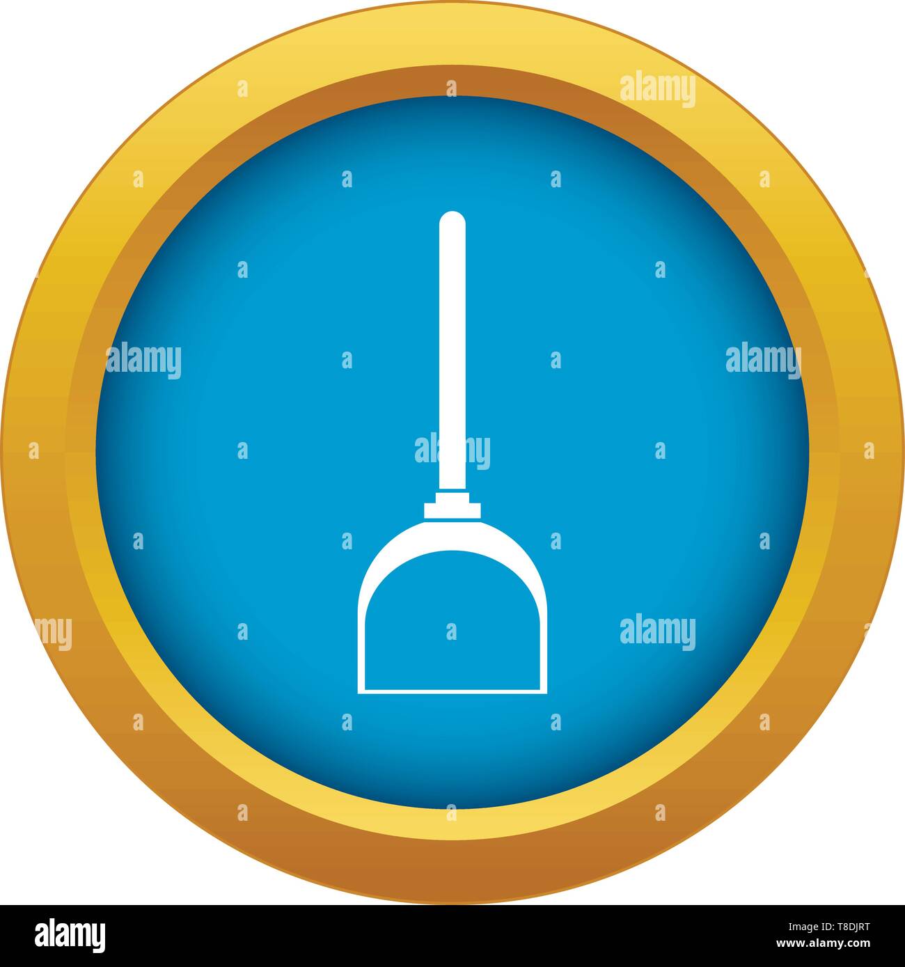 Scoop for cleaning icon blue vector isolated Stock Vector Image & Art ...