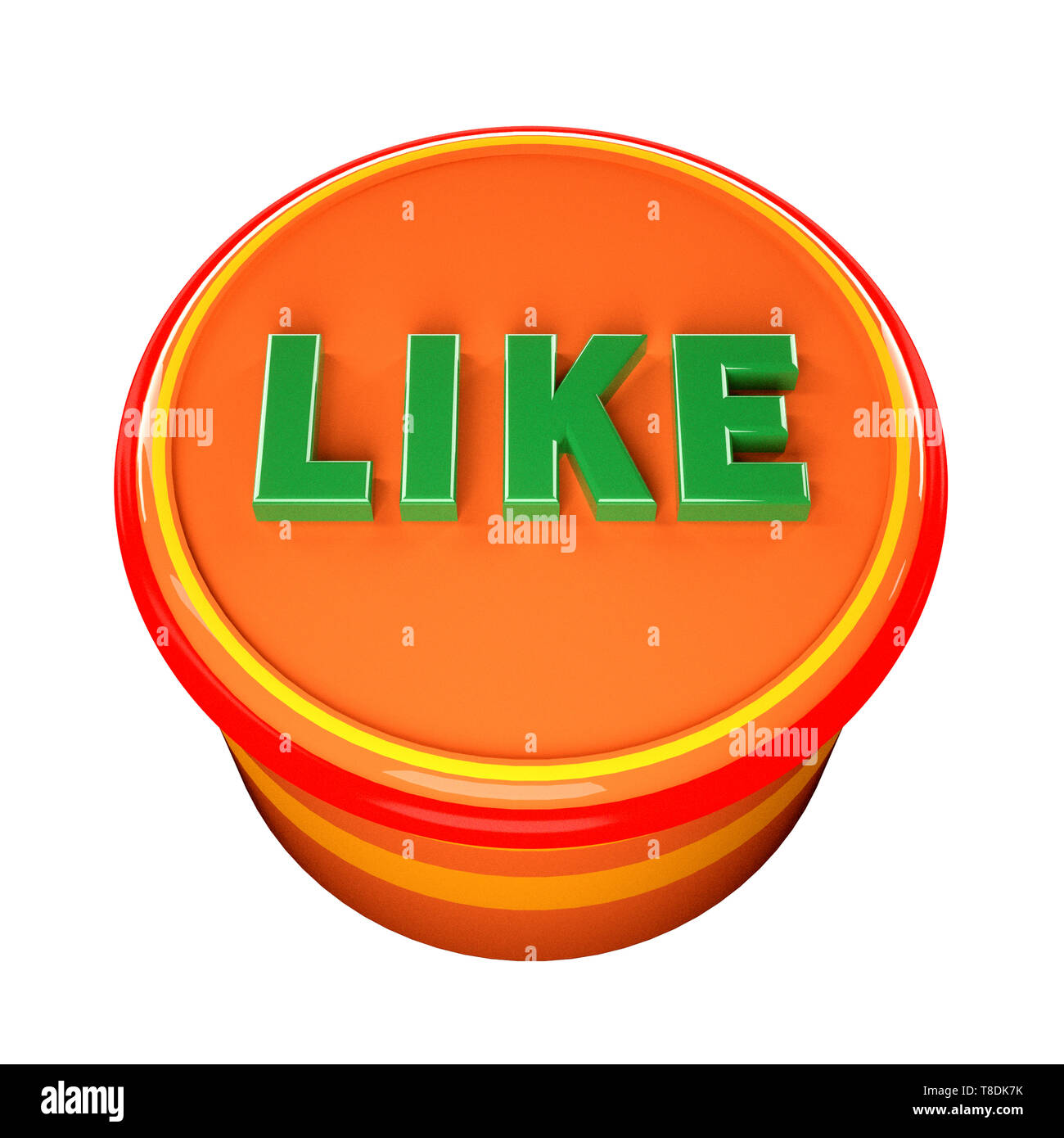 3d render. Like icon 3d concept Stock Photo - Alamy