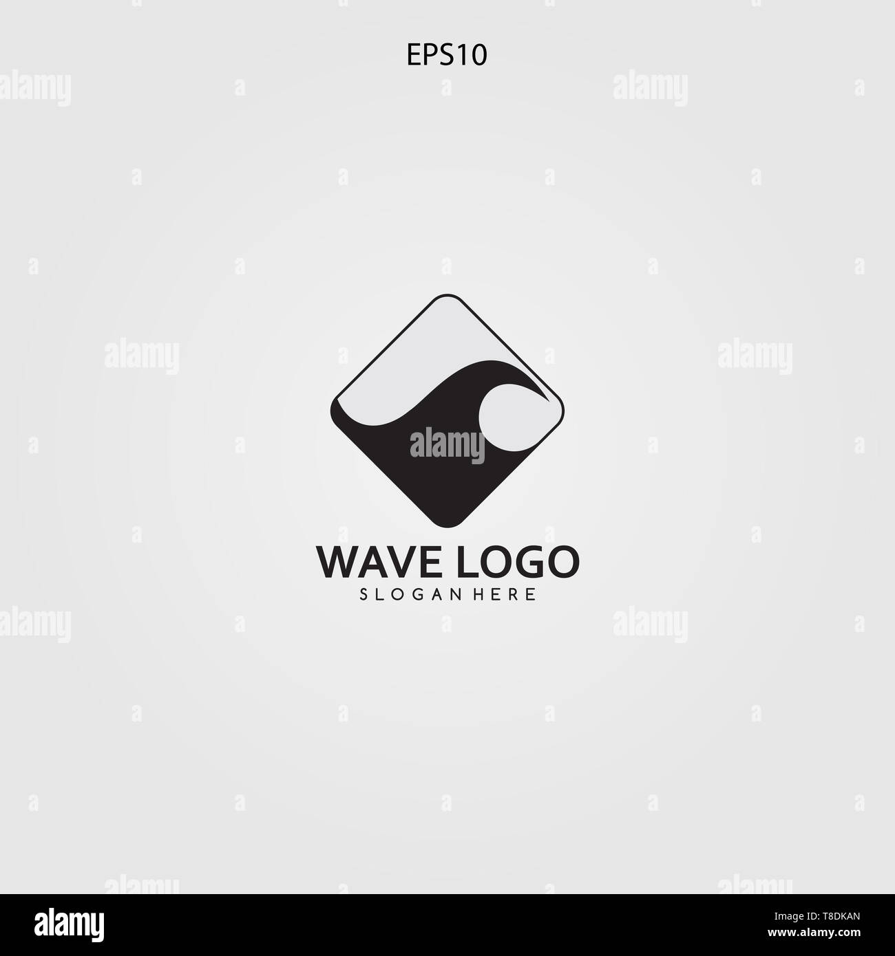 design logo waves Stock Photo - Alamy