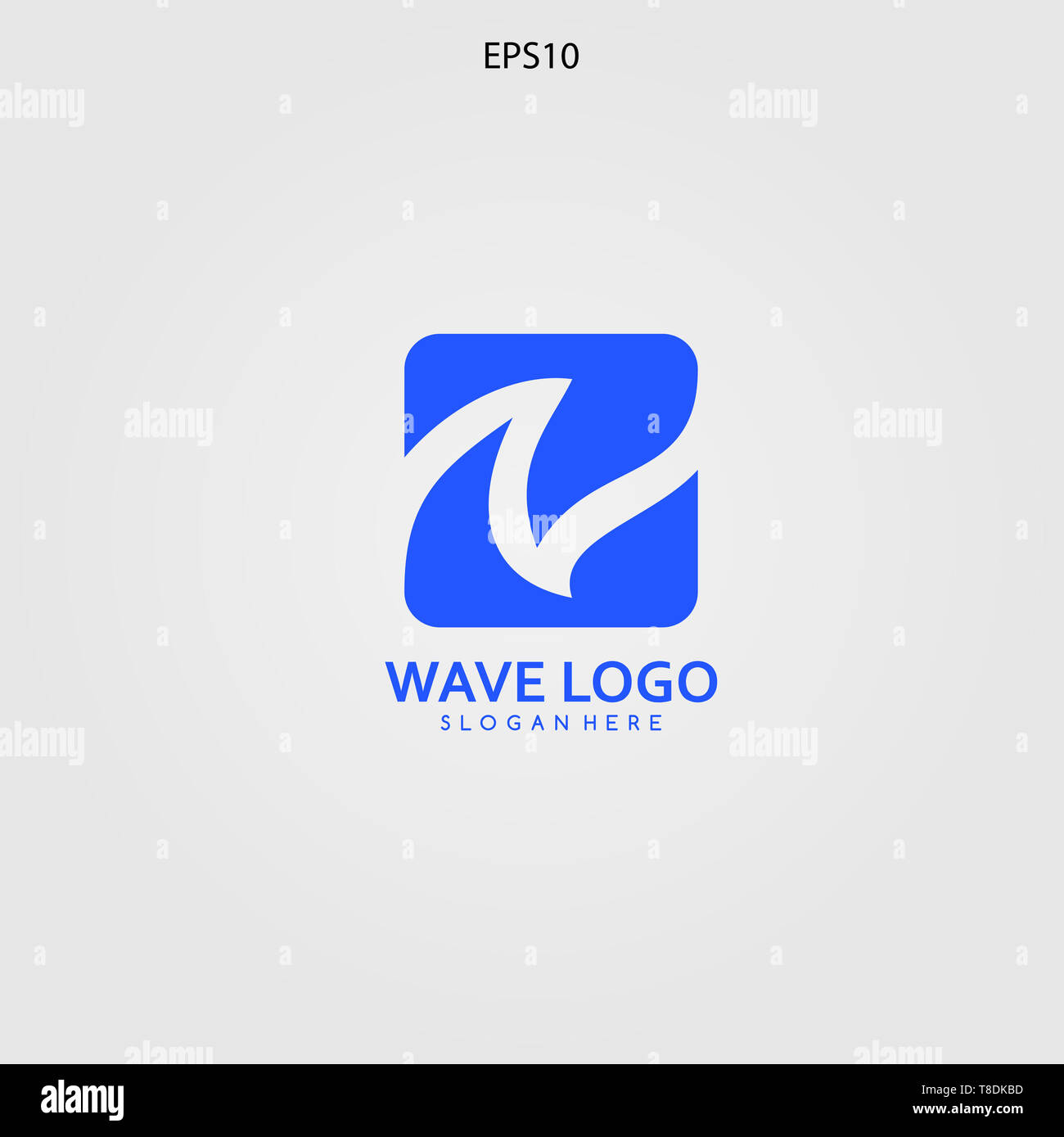 Wave logo design hi-res stock photography and images - Alamy