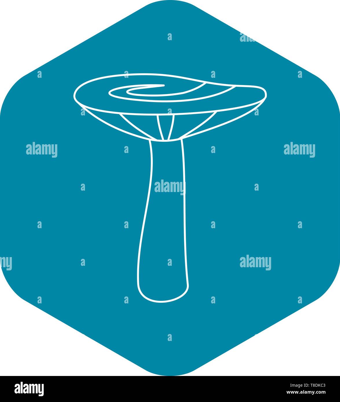 Mushroom icon, outline style Stock Vector Image & Art - Alamy