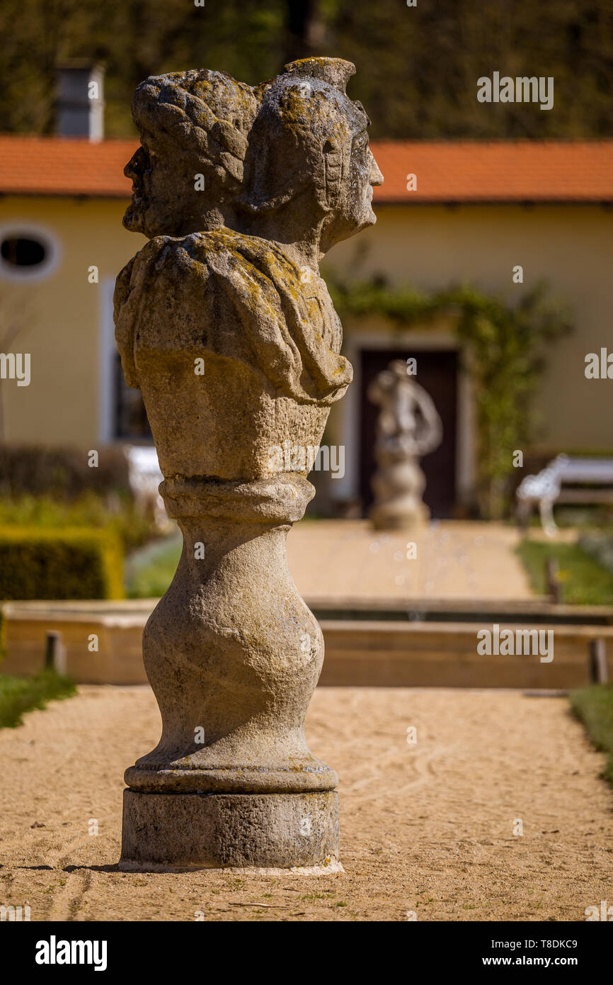 Gardens and Parks of the Baroque Milotice Castle, South Moravia Stock ...