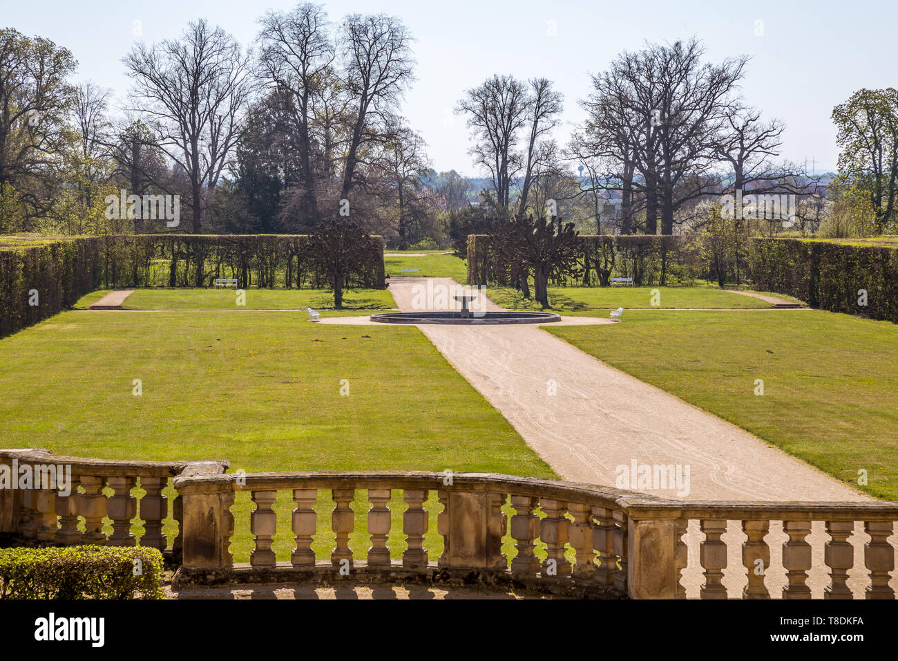 Gardens and Parks of the Baroque Milotice Castle, South Moravia Stock ...