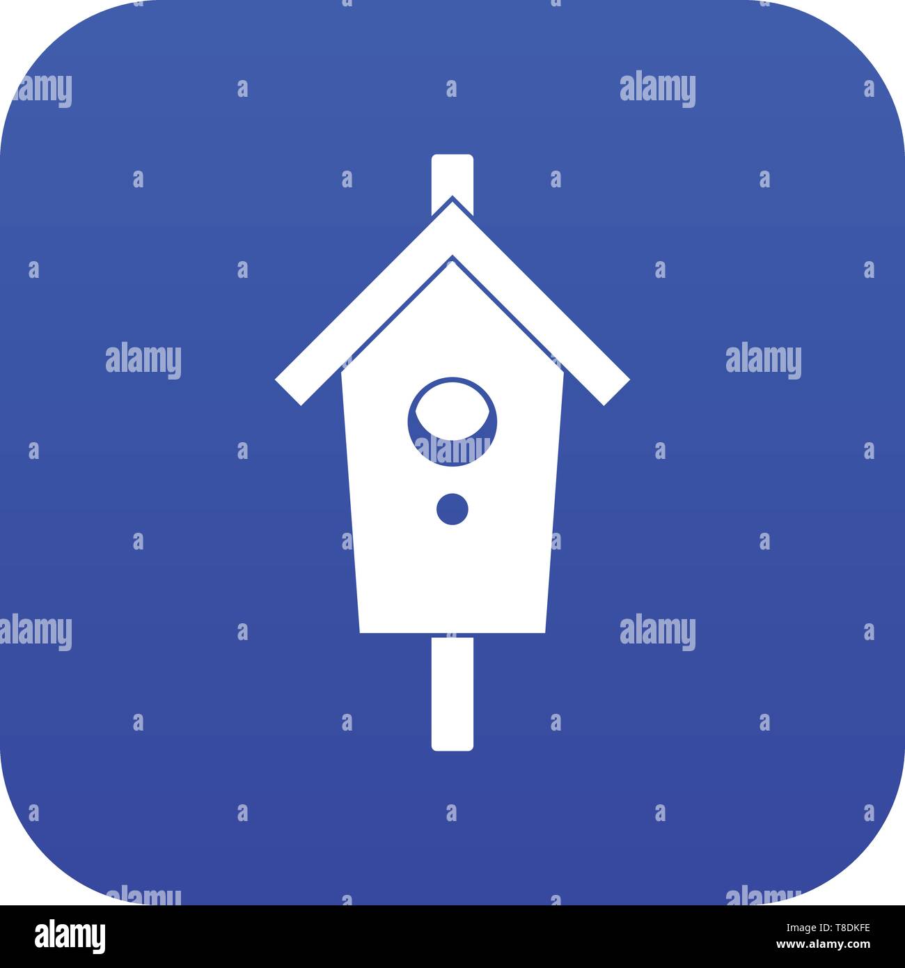 Birdhouse icon digital blue Stock Vector Image & Art - Alamy