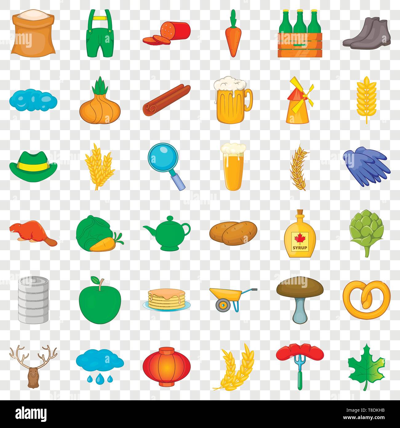 Cold weather icons set, cartoon style Stock Vector Image & Art - Alamy