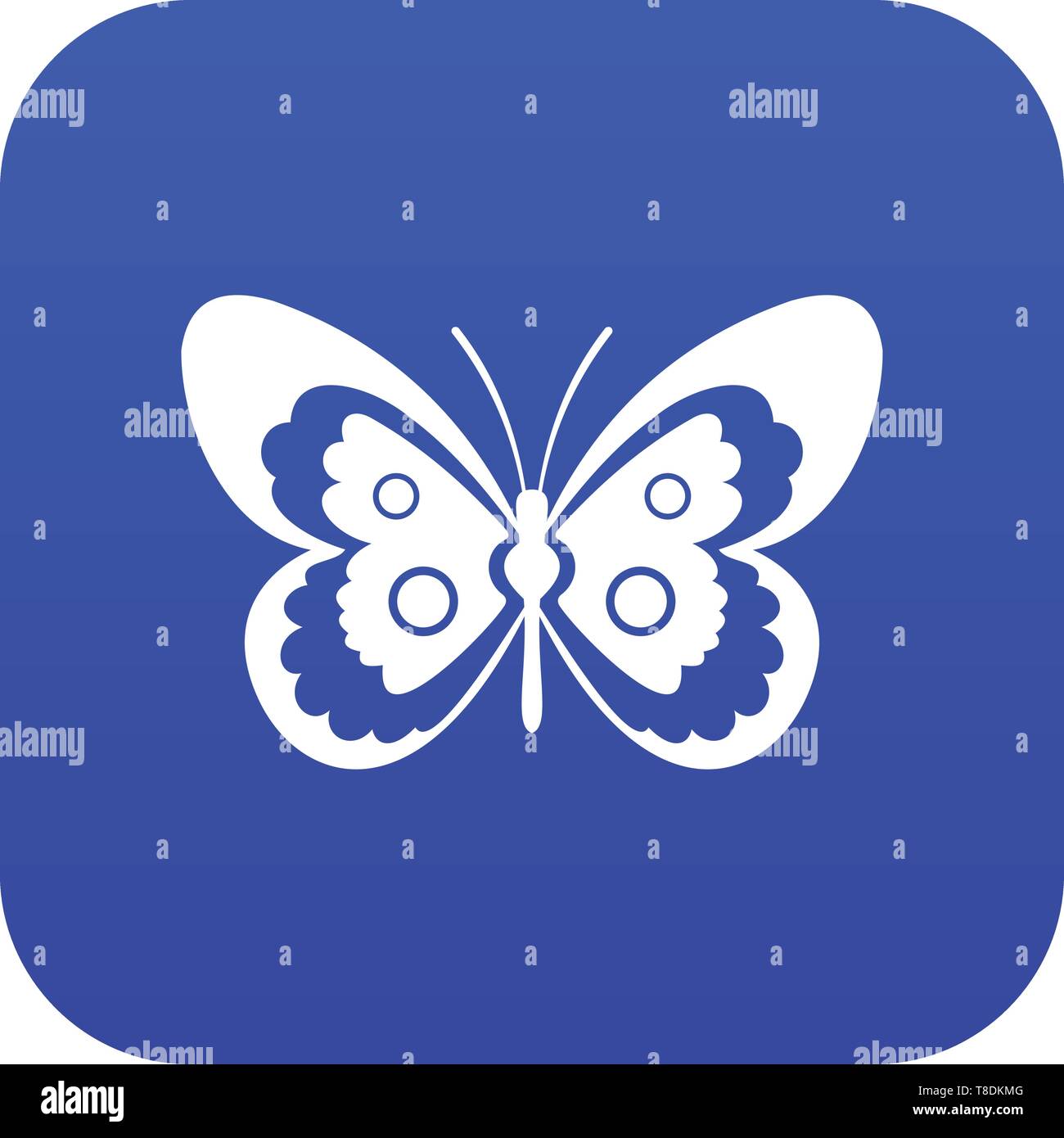 Butterfly icon digital blue Stock Vector Image & Art - Alamy