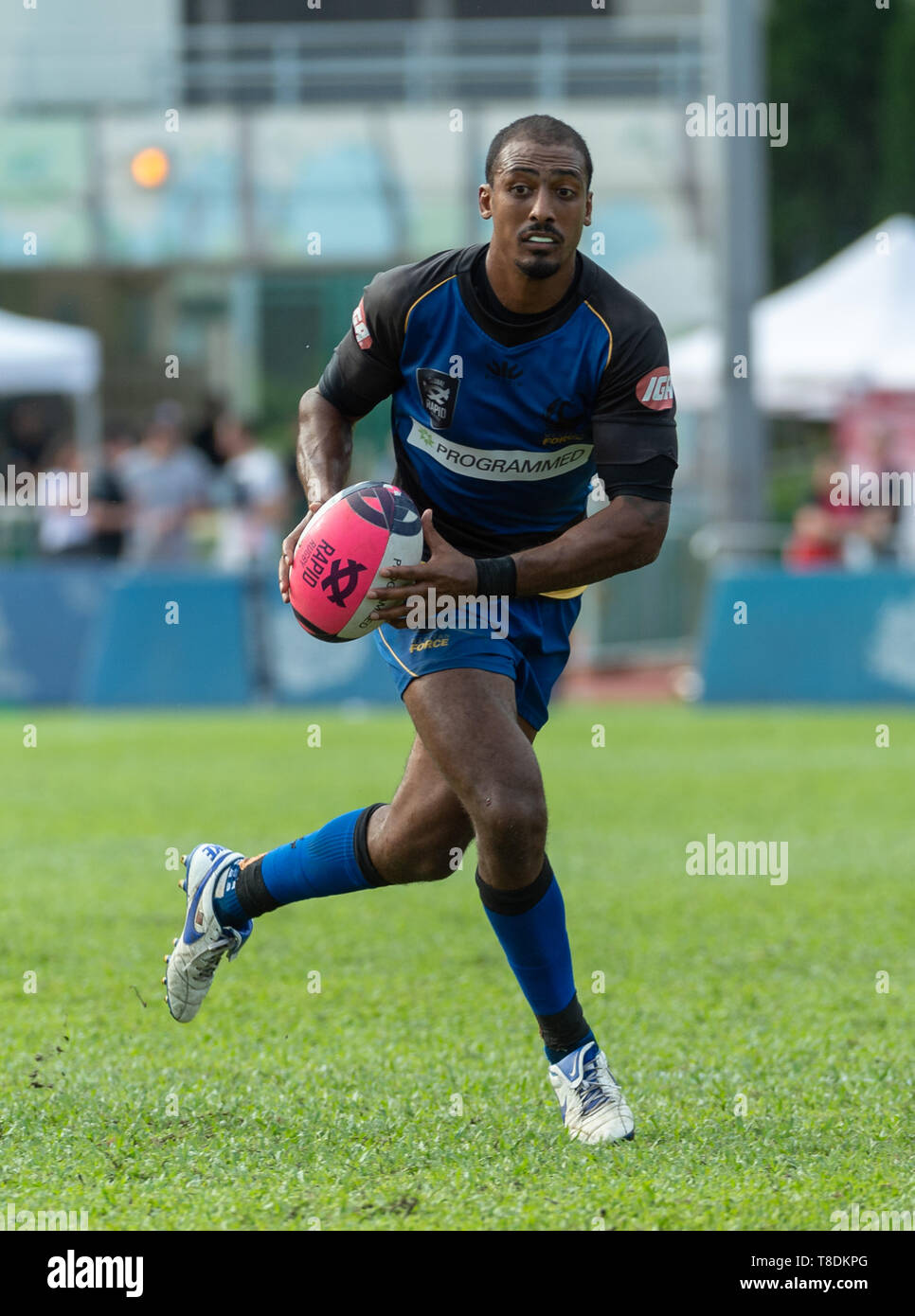 Marcel BRACHE (Captain) runs with the ball.Western Force vs South China ...